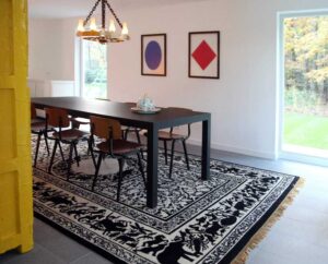 The dining table rug size chart: everything you need to know